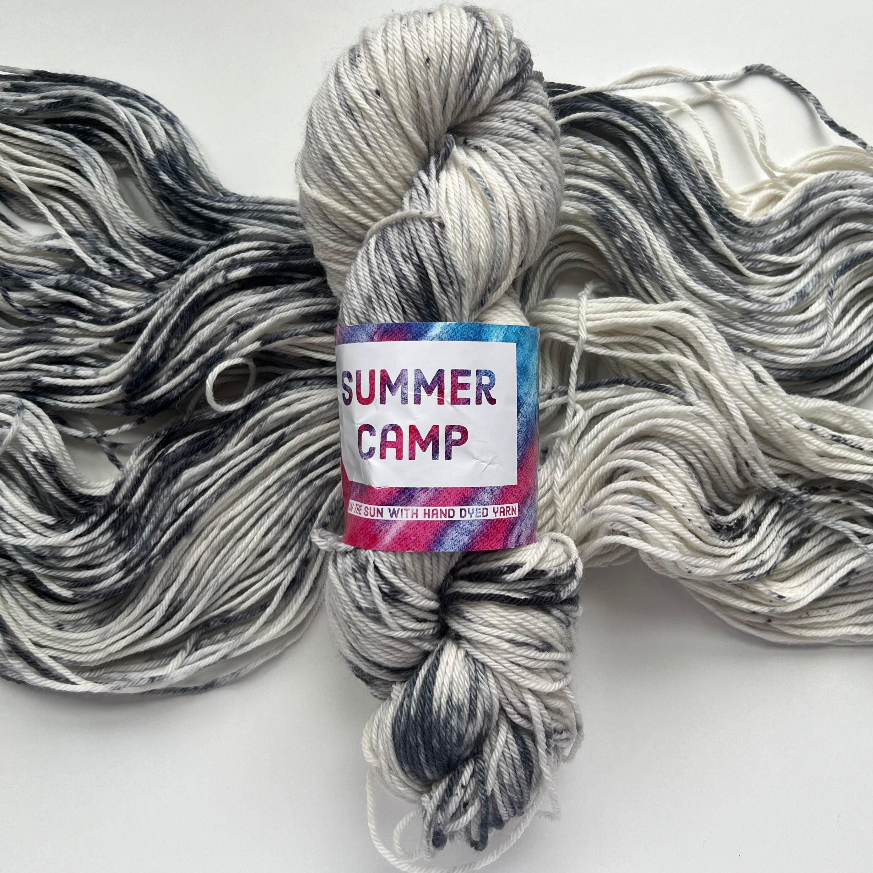 Summer Camp Fibers Marshmallow Hand Dyed DK Yarn - 100g - Summer Camp ...