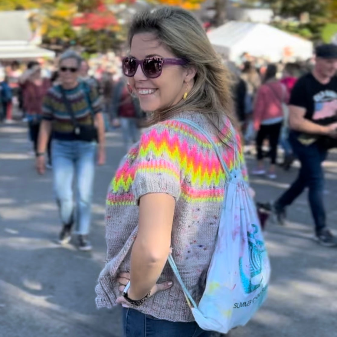 The Throwback Cardigan by Andrea Mowry - Summer Camp Fibers Project Ki ...