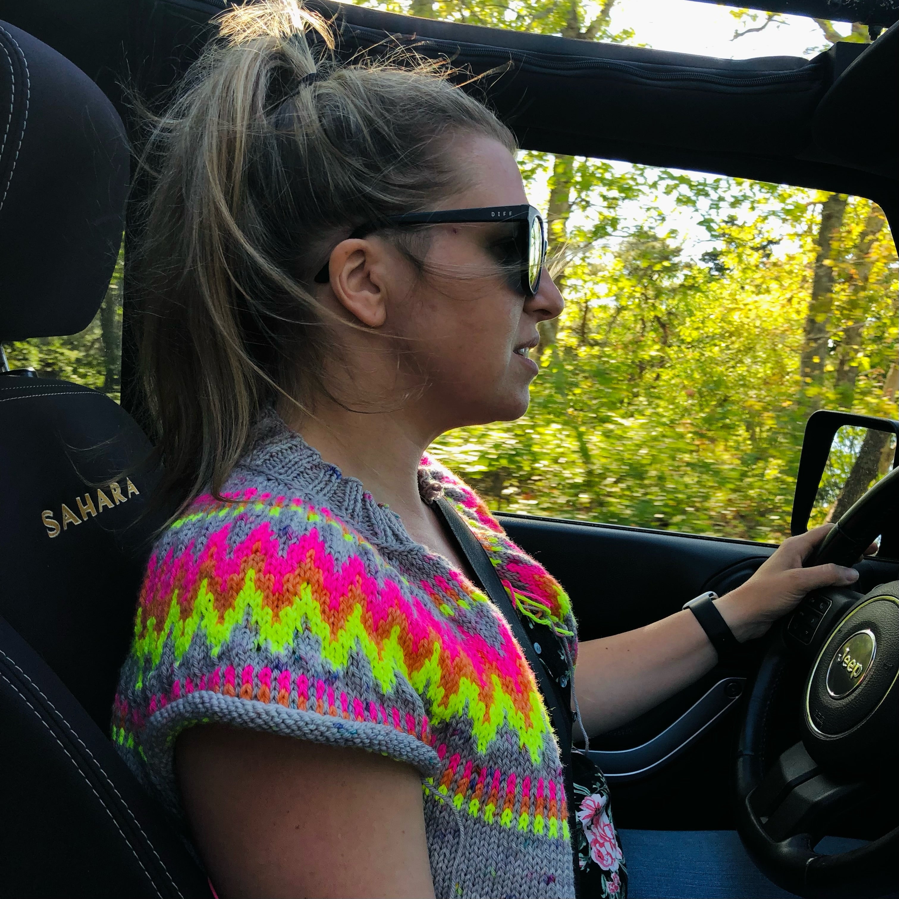 The Throwback Cardigan by Andrea Mowry - Summer Camp Fibers Project Ki ...